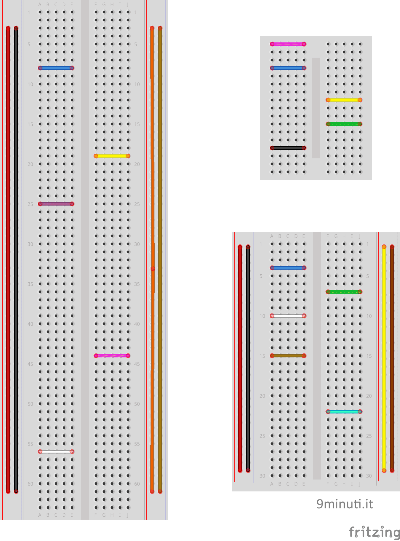 Come utilizzare la breadboard con Arduino - 9minuti.it Come utilizzare la breadboard con Arduino - 9minuti.it