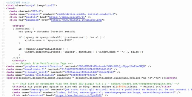 La mia guida per aprire un sito web (o blog) da zero – 2020 – 9minuti.it